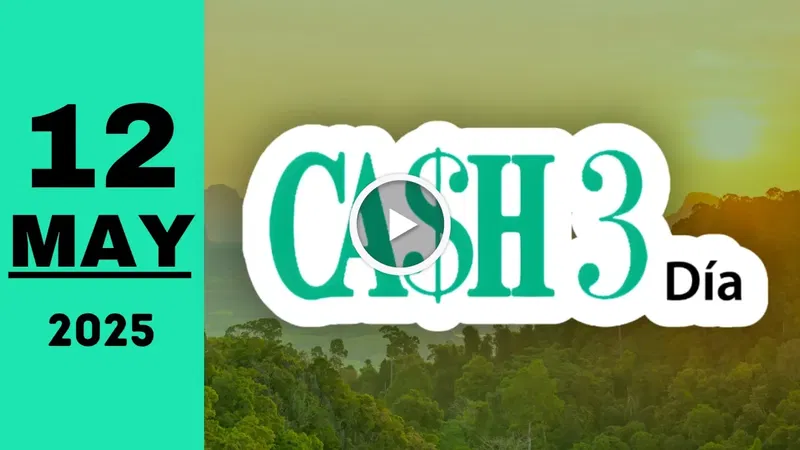 Cash Three Día: resultado último sorteo de hoy lunes 12 de mayo de 2025